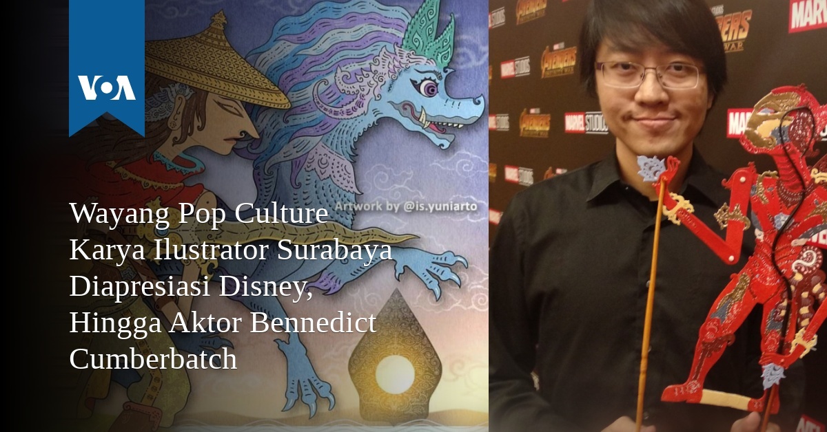 Wayang Pop Culture Karya Ilustrator Surabaya Diapresiasi Disney, Hingga ...
