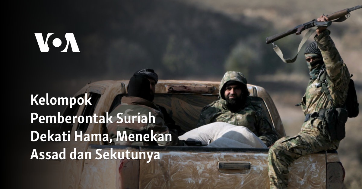 Kelompok Pemberontak Suriah Dekati Hama, Menekan Assad dan Sekutunya