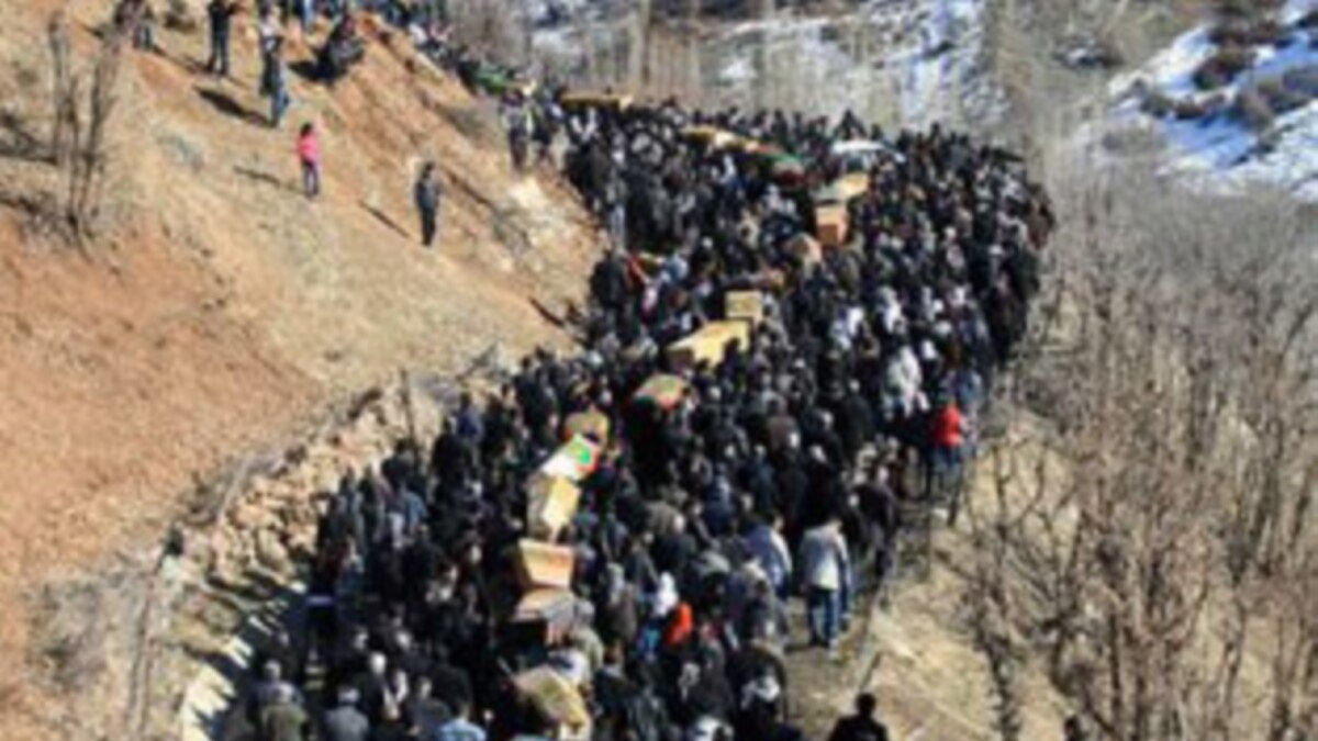 Funerals Held for Civilian Victims of Turkey Airstrikes