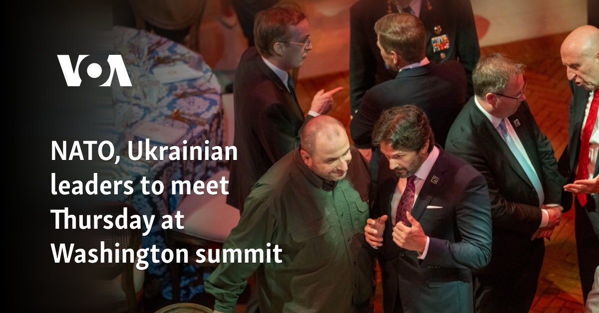 NATO, Ukrainian leaders meet Thursday at Washington summit