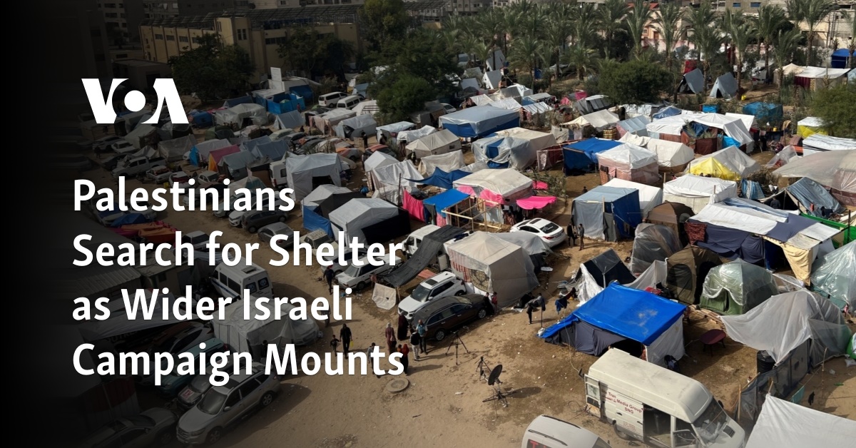 Palestinians Search for Shelter as Wider Israeli Campaign Mounts