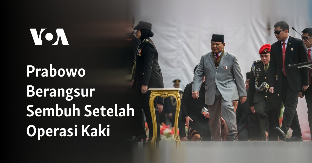 Prabowo Berangsur Sembuh Setelah Operasi Kaki