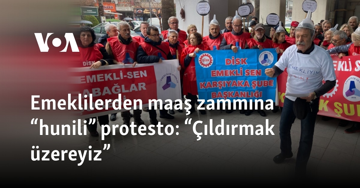 Emeklilerden maaş zammına “hunili” protesto: “Çıldırmak üzereyiz”