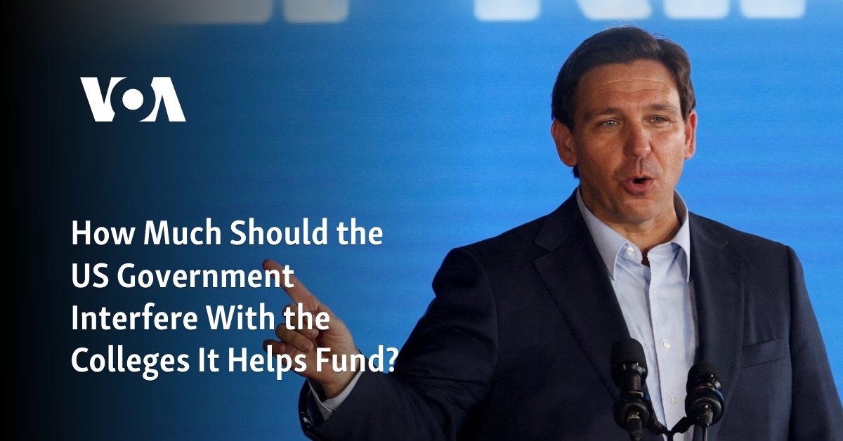 How Much Should the US Government Interfere With the Colleges It Helps ...