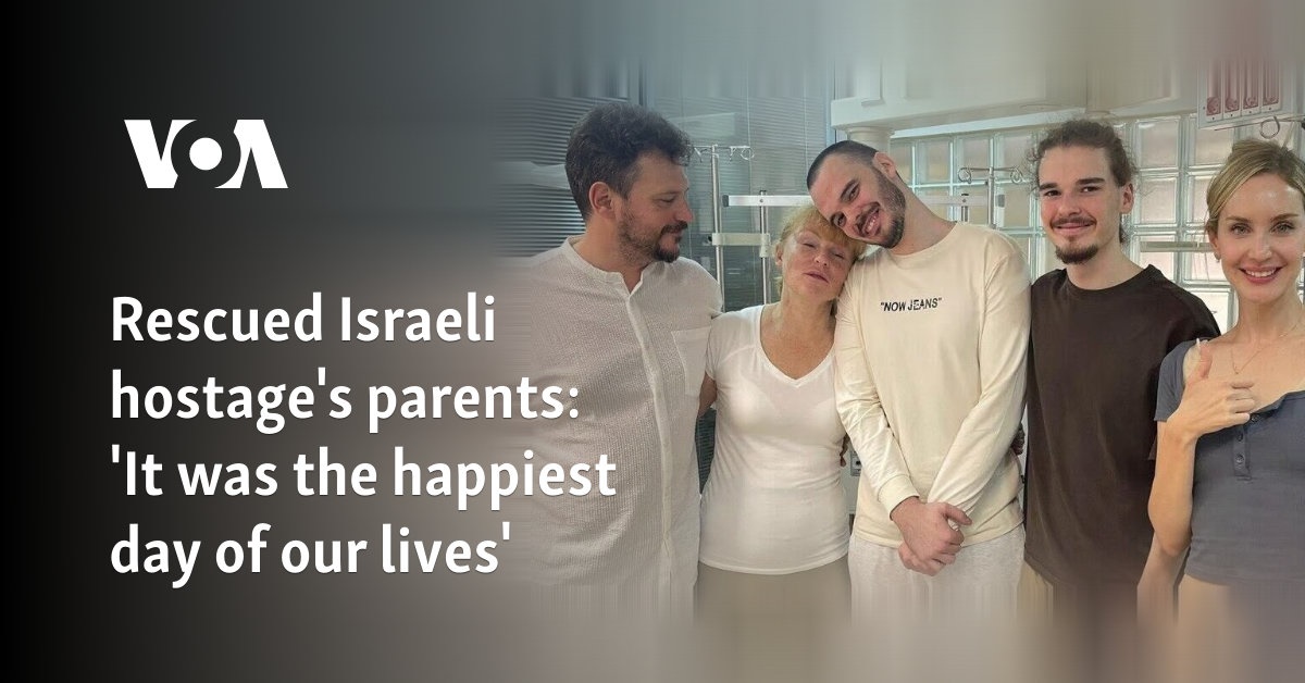 Rescued Israeli hostage's parents: 'It was the happiest day of our lives'