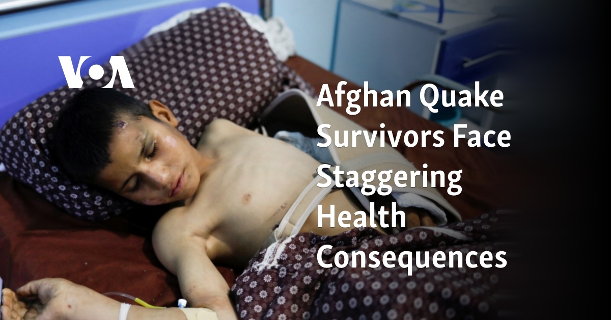 Afghan Quake Survivors Face Staggering Health Consequences