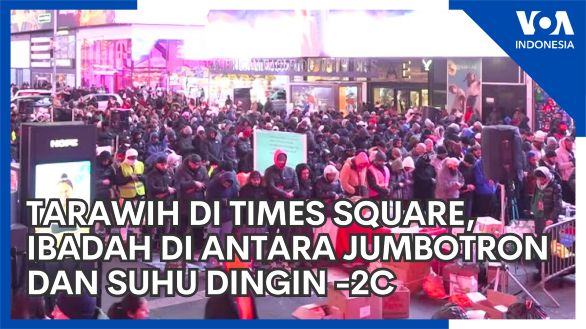 Tarawih di Times Square, Ibadah di antara Jumbotron dan Suhu Dingin -2C