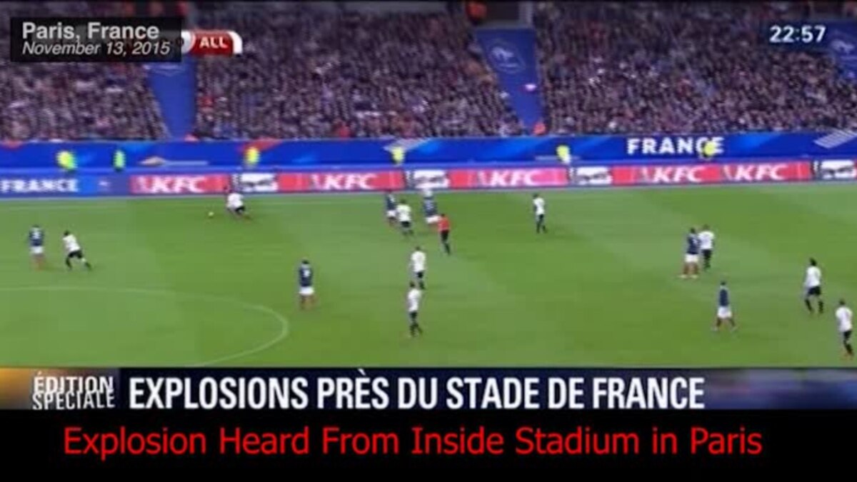 Video: Blast Heard Outside Paris Stadium