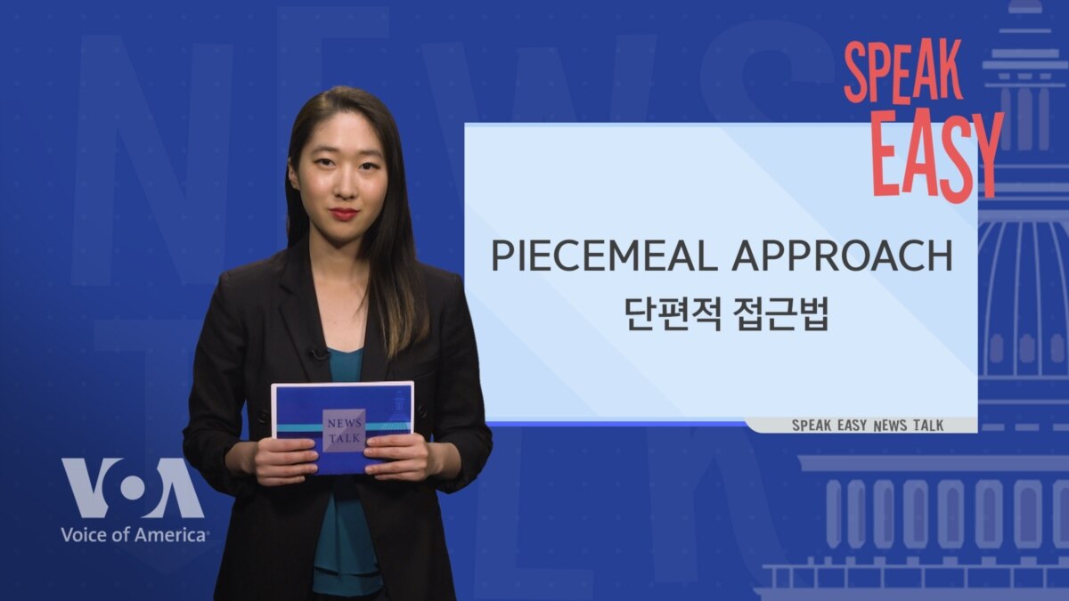 [Speak Easy] 단편적 접근법 'Piecemeal approach'