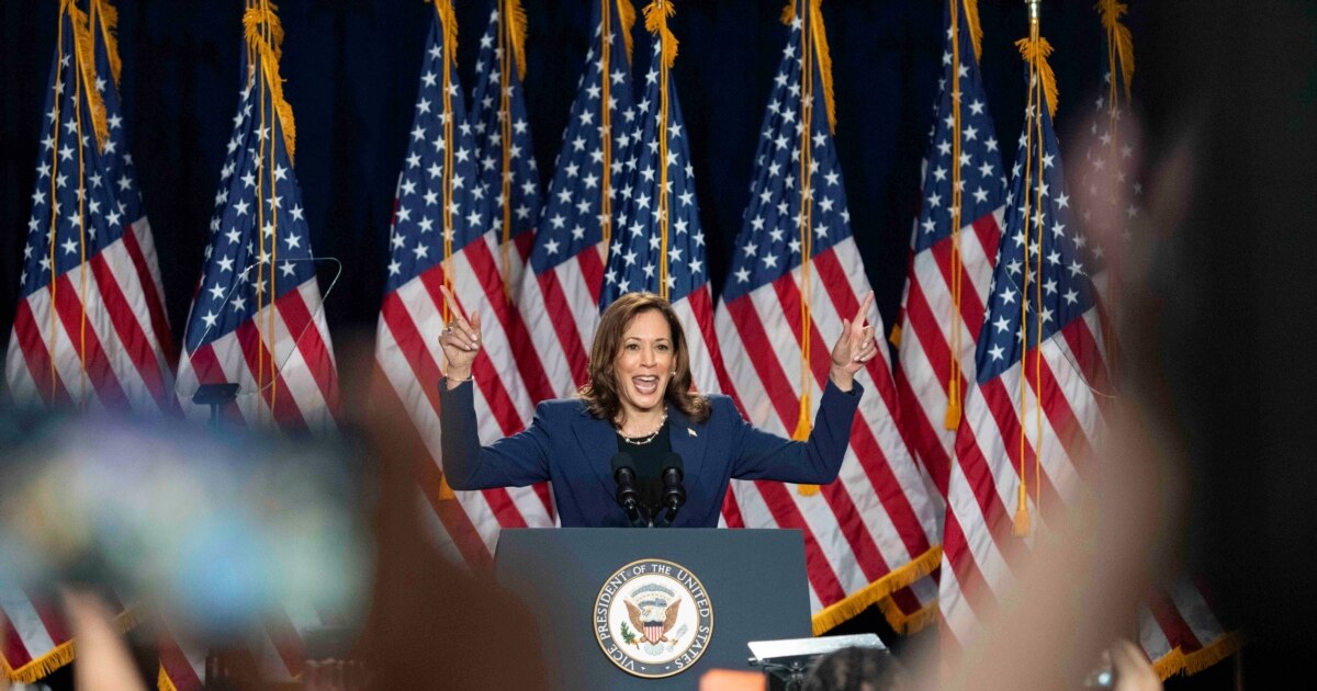 Anúncio de vice-presidente de Kamala Harris em contagem decrescente