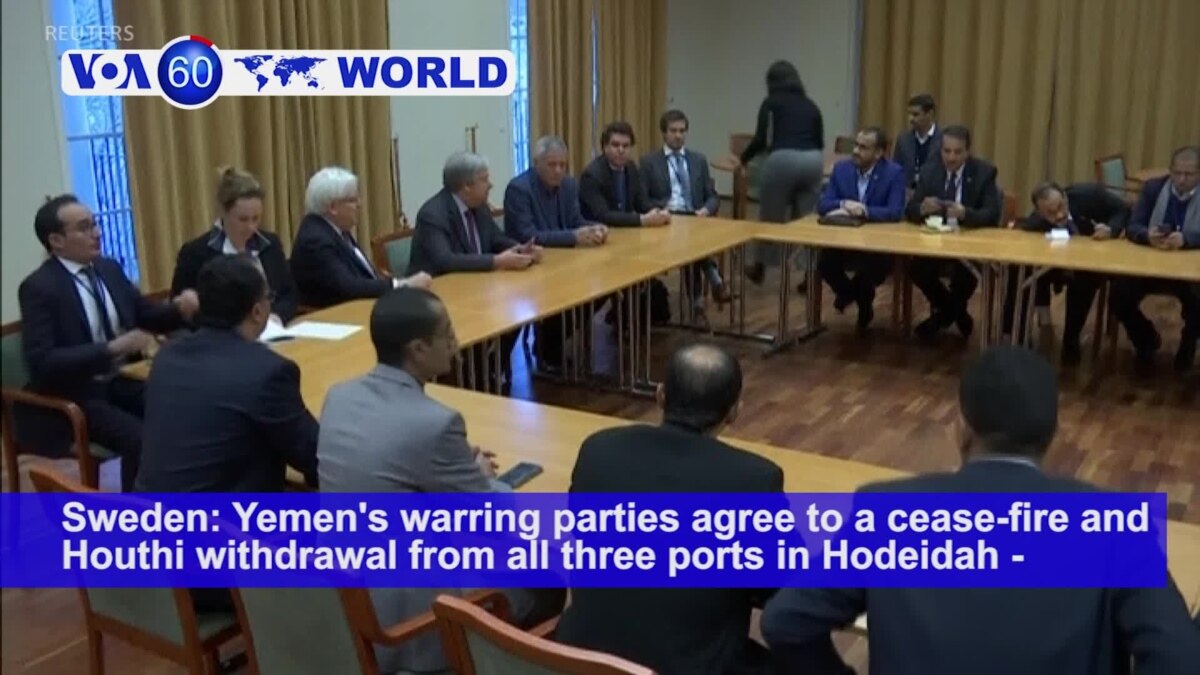 Voa60 World Pm Yemens Warring Parties Agree To A Cease Fire And