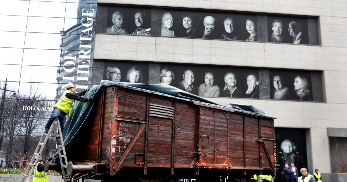 German Train Car Arrives in New York for Auschwitz Exhibit