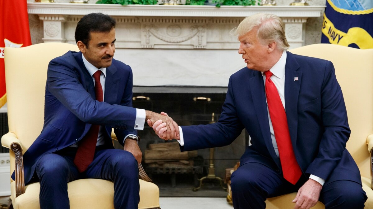 Trump, Emir of Qatar Meet for Talks