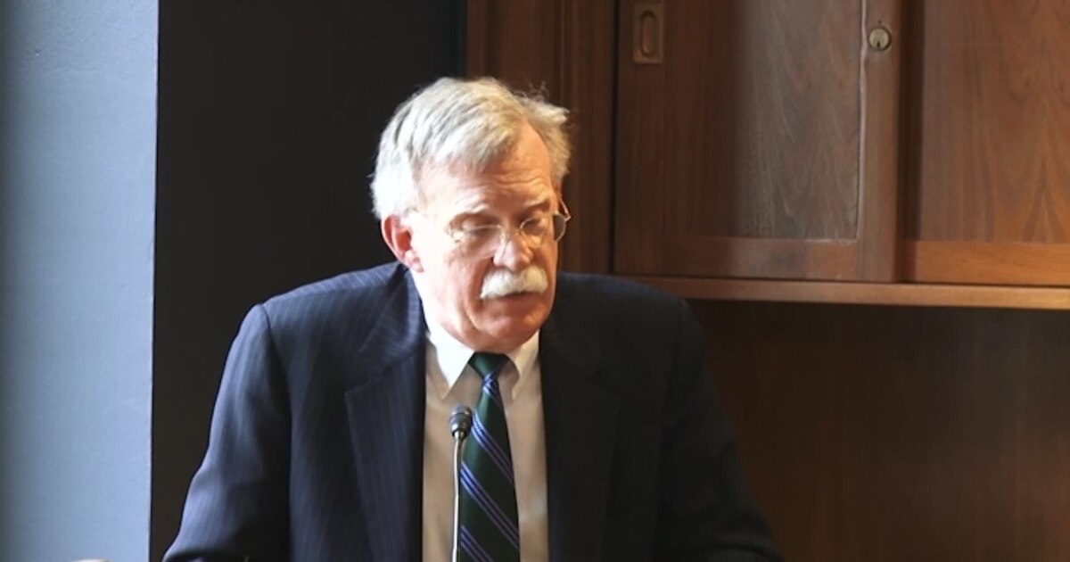 Bolton Discusses Iran’s Nuclear Program