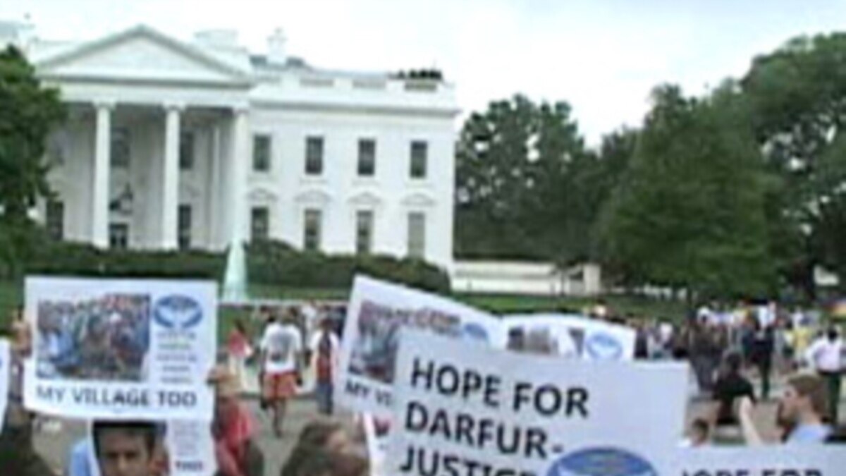 Washington DC Marchers Protest Darfur Genocide