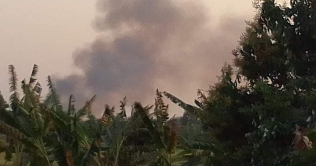 စစ်ကိုင်းတိုင်း နတ်ချောင်းရွာမှာ လူနေအိမ်တချို့ မီးရှို့ဖျက်ဆီးခံရ