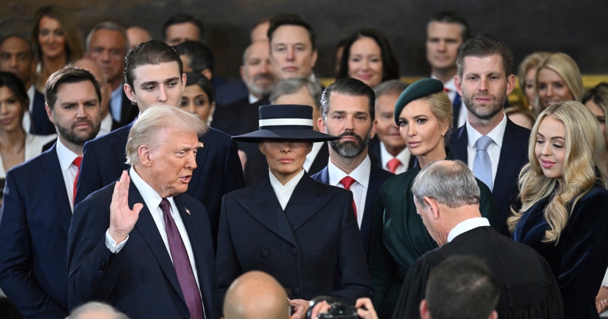 Donald Trump sworn in as the 47th President of the United States