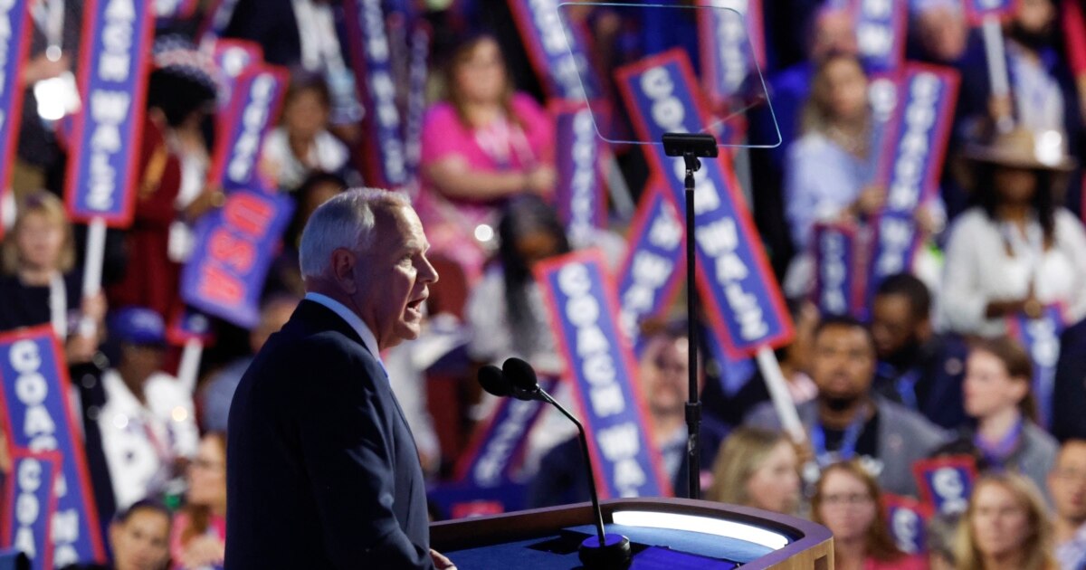 Tim Walz accepts vice president nomination