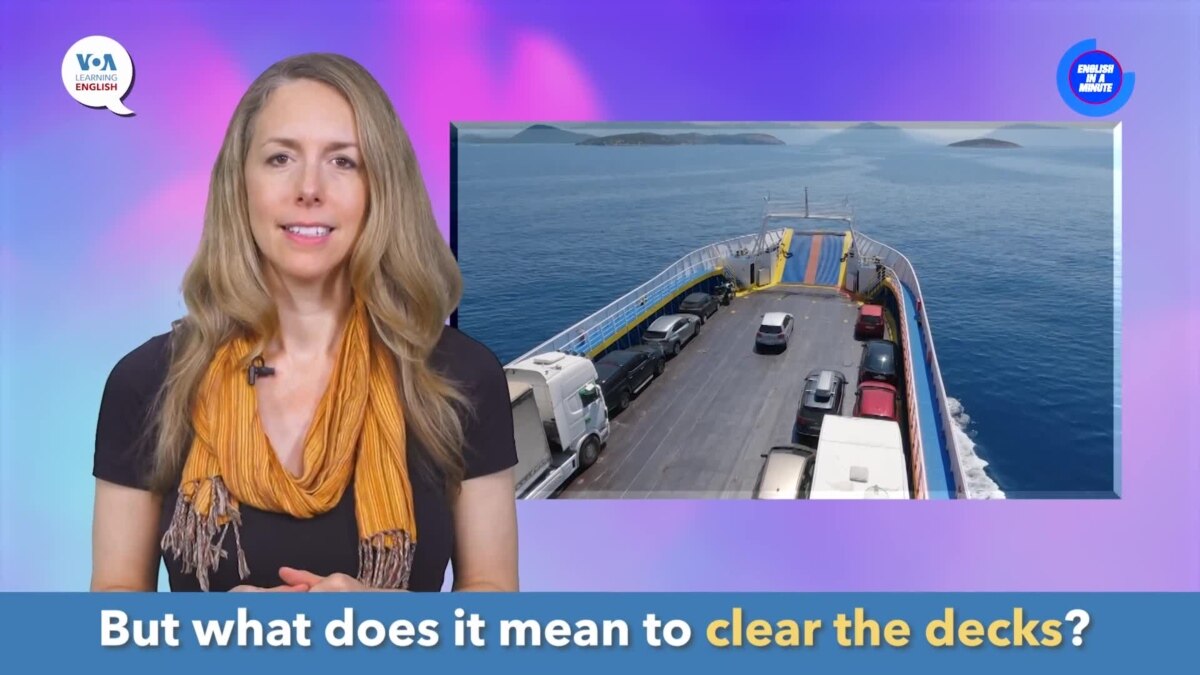 English in a Minute: Clear the Decks