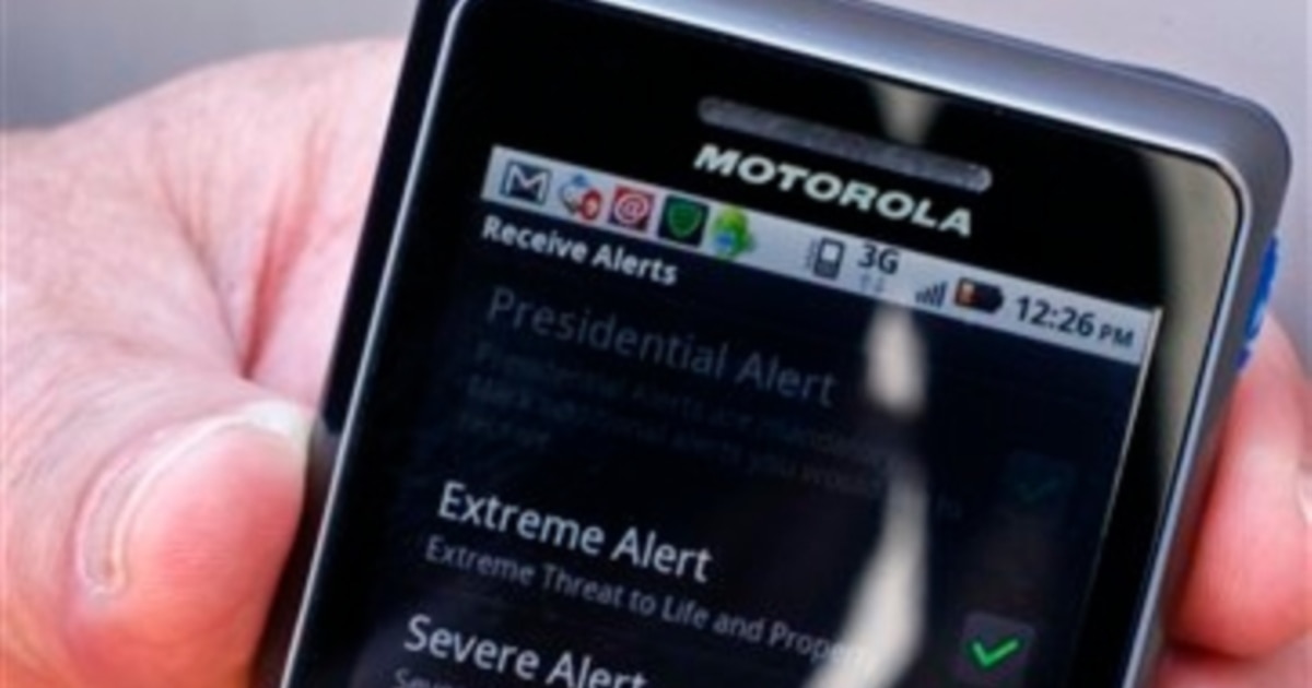 US Launches Cell Phone Emergency Alert System