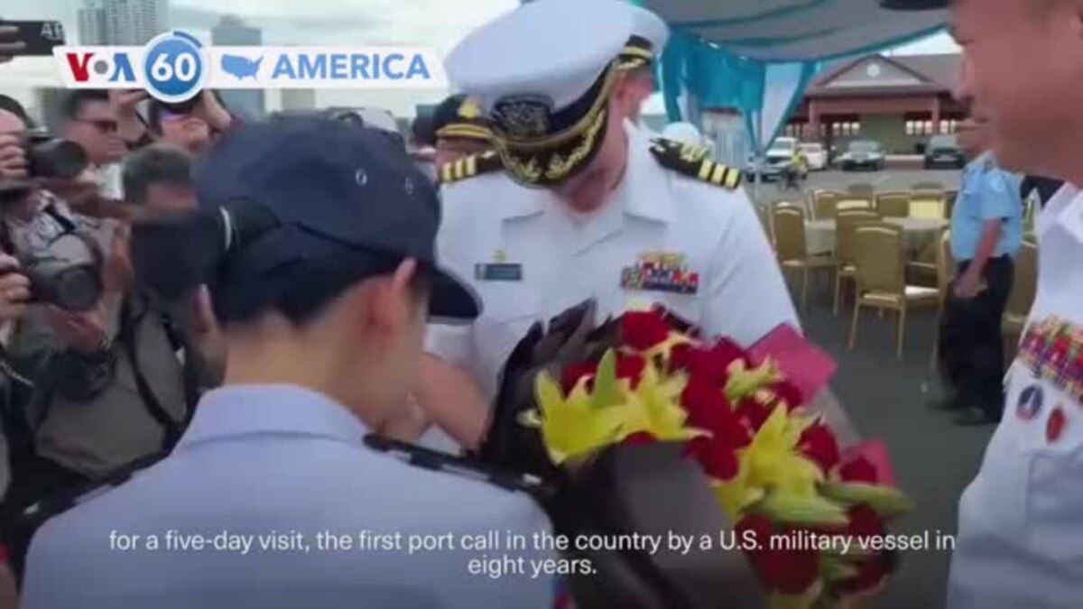 VOA60 America- USS Savannah docked Monday at the port of Sihanoukville ... VOA60 America- USS Savannah docked Monday at the port of Sihanoukville ...