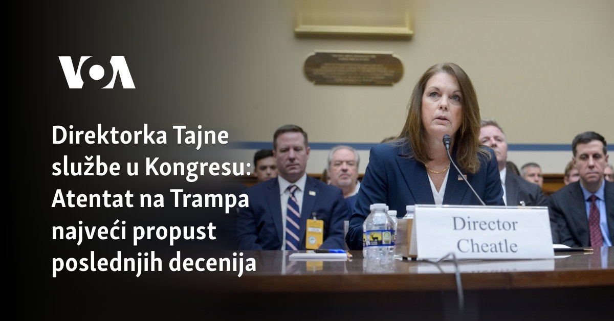 Direktorka Tajne službe u Kongresu: Atentat na Trampa najveći propust ...