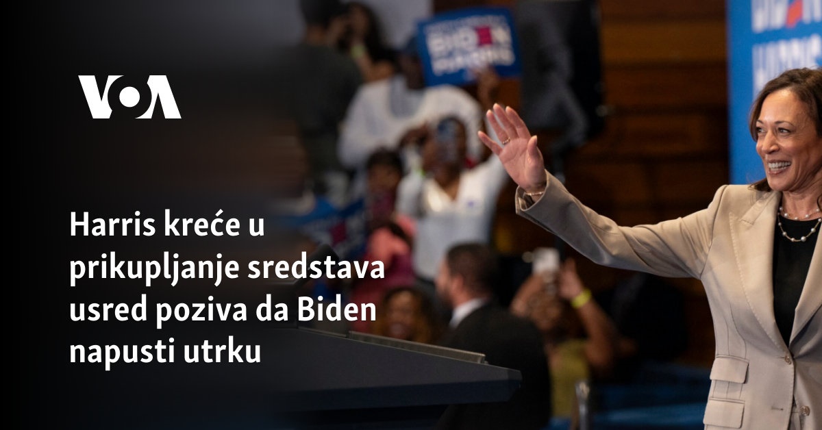 Harris u prikupljanju sredstava usred poziva da Biden napusti utrku