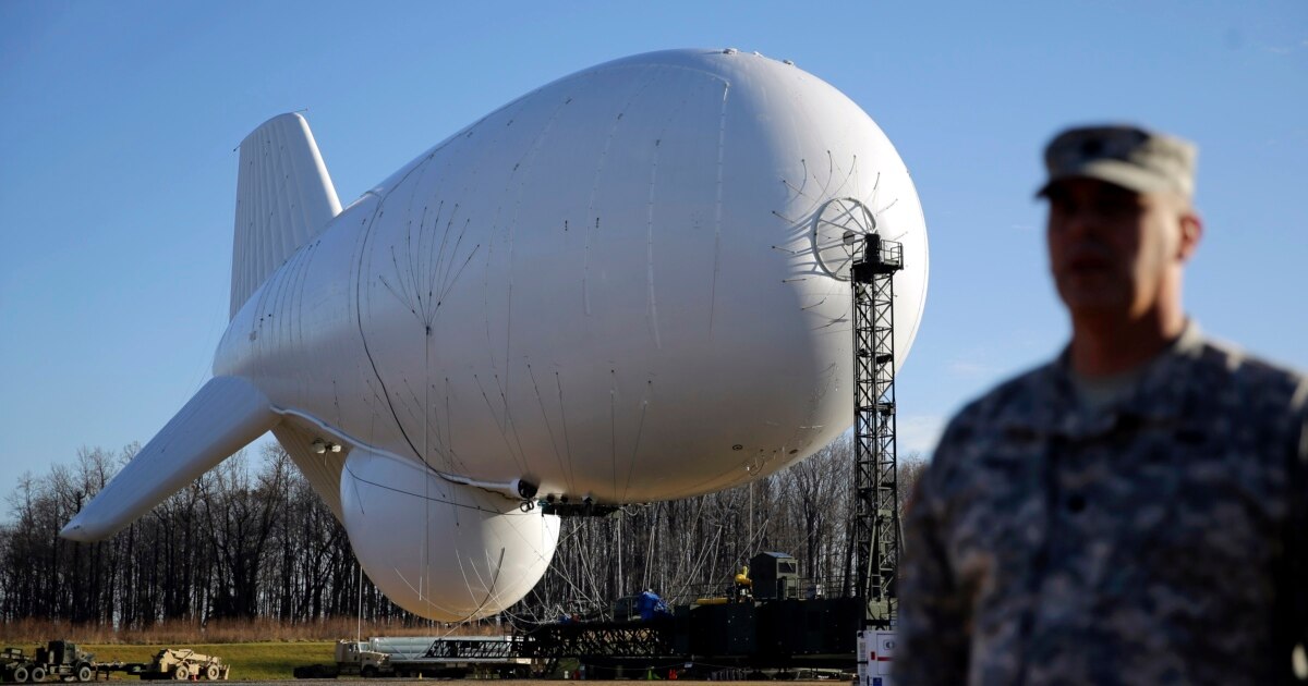 Runaway US Military Blimp Back on Ground