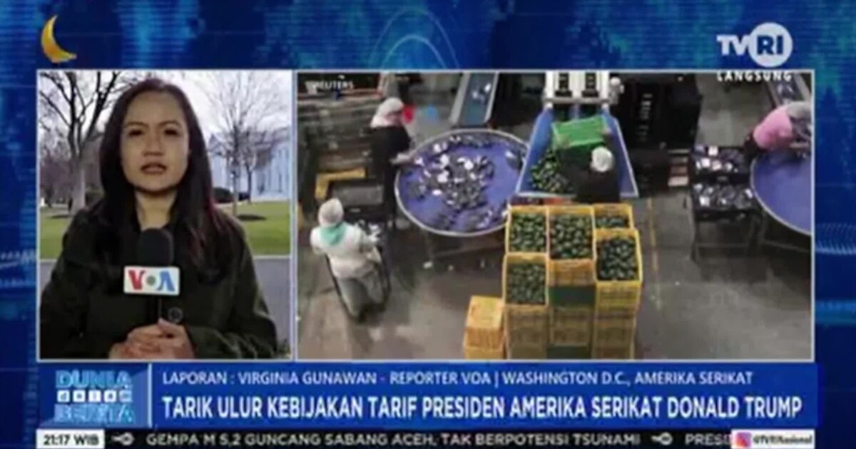 Laporan VOA untuk TVRI: Tarik Ulur Kebijakan Tarif Presiden Amerika Serikat Donald Trump