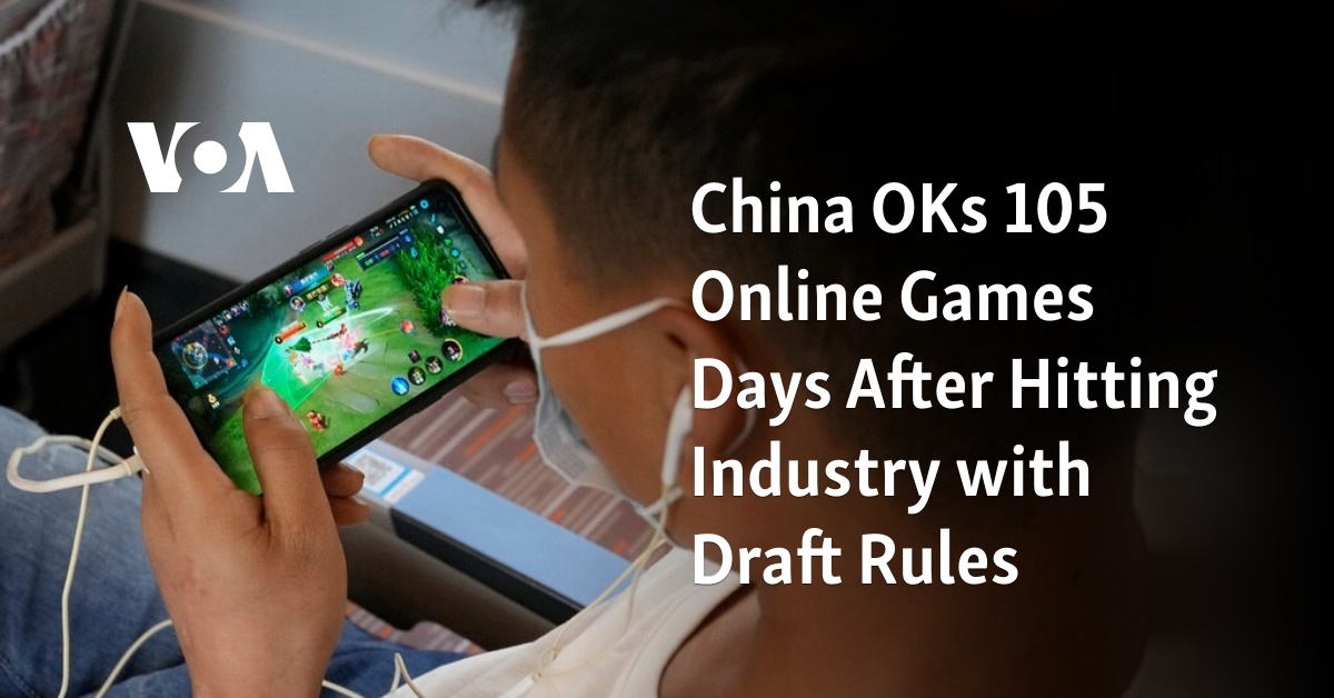 China OKs 105 Online Games Days After Hitting Industry with Draft Rules