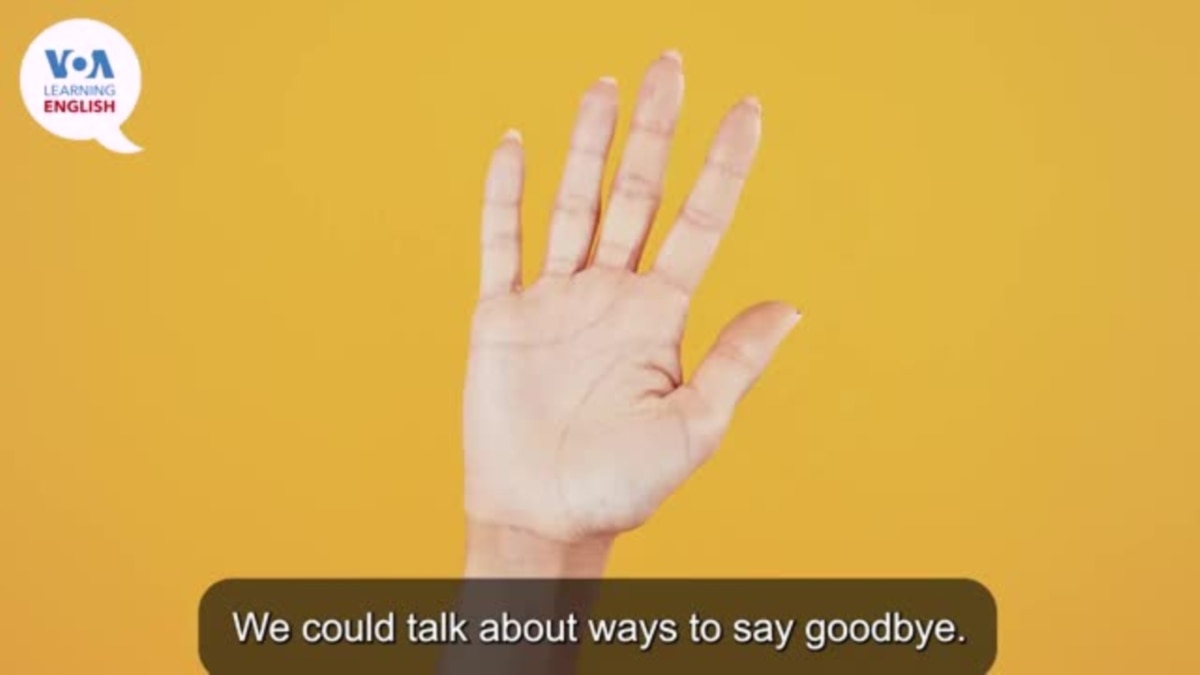 Everyday Grammar Video: Goodbye in Formal Conversations