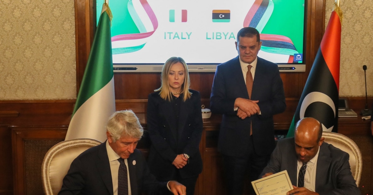 Italian prime minister signs cooperation agreements with Libya
